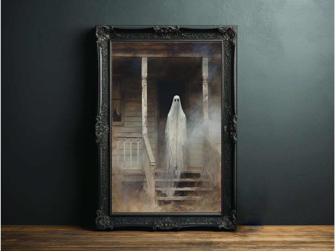 Vintage Ghost Print | Spooky Poster | Halloween Poster | Ghost Print ...