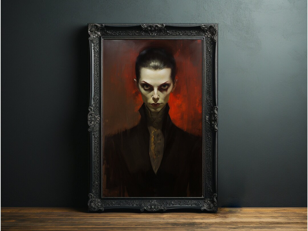 Vintage Vampire Print | Spooky Poster | Halloween Poster | Vampire ...