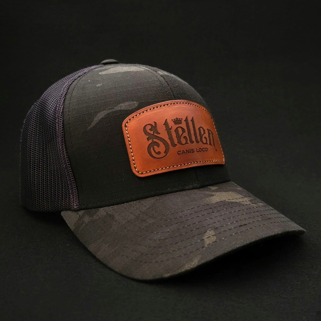 Multicam - Vintage Label Leather Patch Cap - Etsy