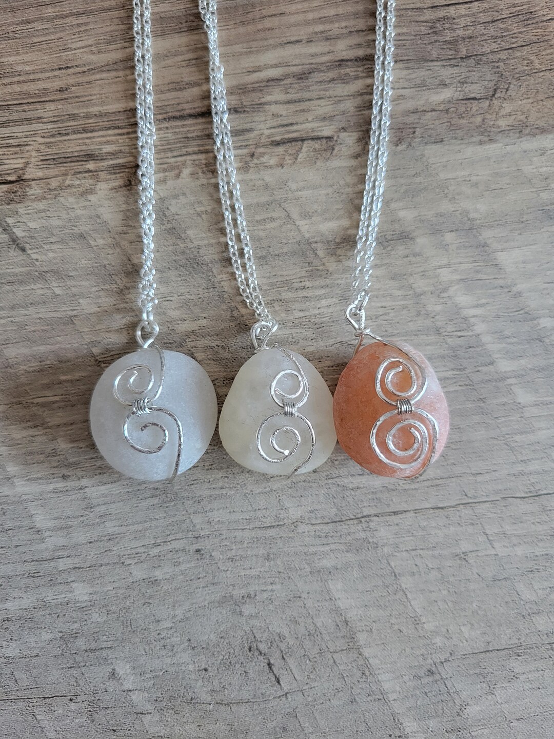 Mini Stone Pendants - Etsy