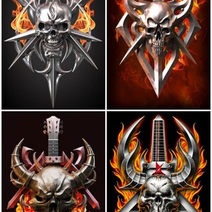 40 Heavy Metal Designs Vol. 18 Rock Metal Band Designs Heavy Metal Rock ...