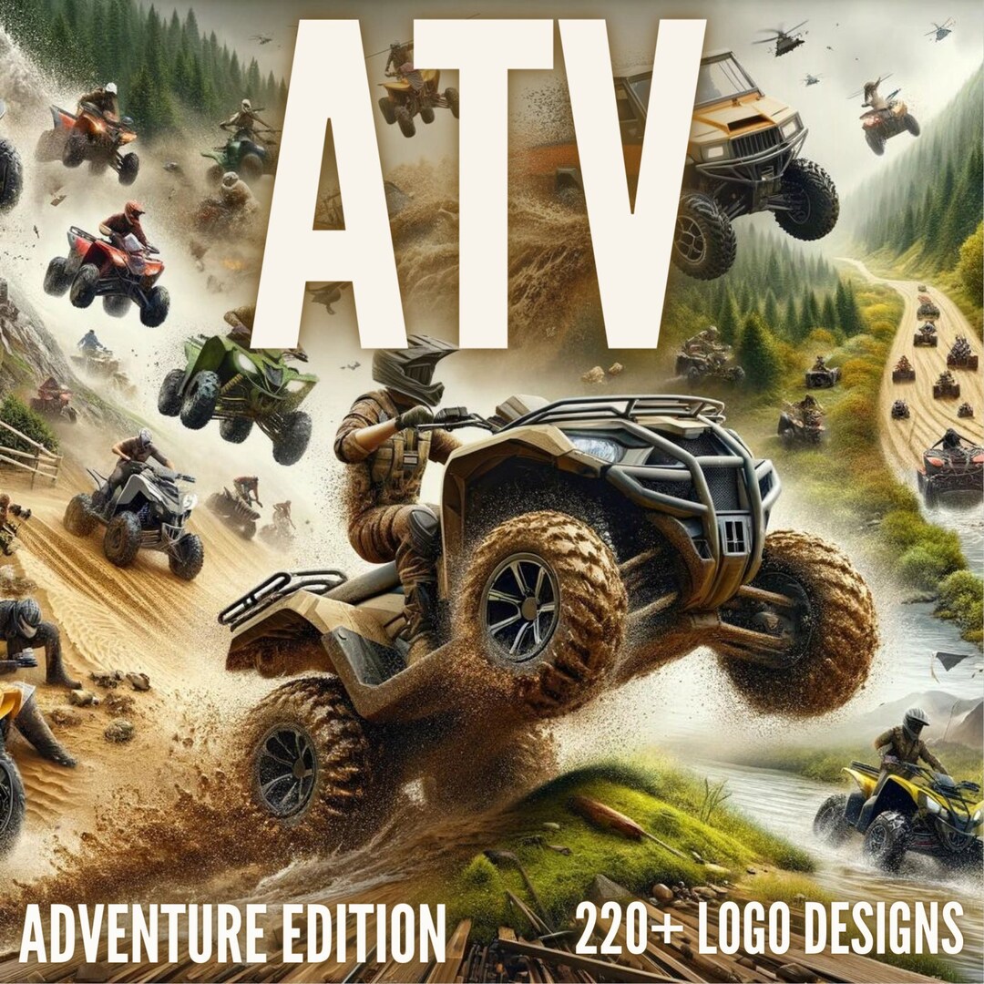 220 ATV Moto Logo Designs SVG Bundle PNG Logo Designs Instant Download ...