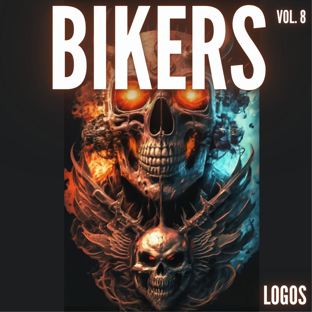 40 Bikers Logos Vol. 8 Instant Download Motorcycle Clipart and Logos ...