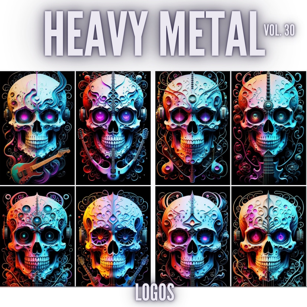 50 Heavy Metal Designs Vol. 30 Rock Metal Band Designs Heavy Metal Rock ...