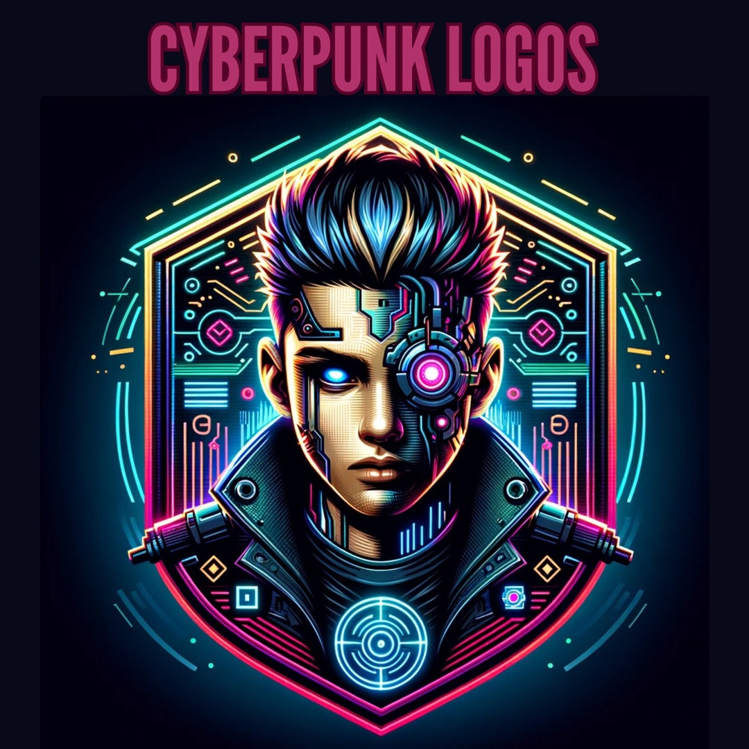 200 Cyberpunk Design Logos Collection Bundle JPG Digital - Etsy