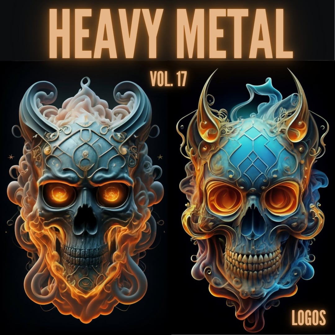 40 Heavy Metal Designs Vol. 17 Rock Metal Band Designs Heavy Metal Rock ...
