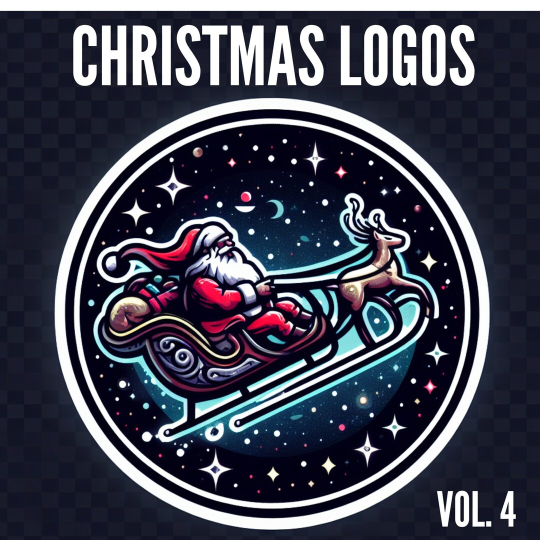 130 Christmas Logos Digital Bundle Instant Download - Etsy