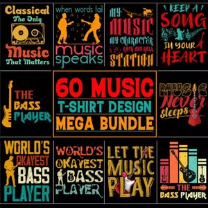 1,000 Vintage Rock Band T-shirt Designs Mega Bundle Rock Metal Band T ...