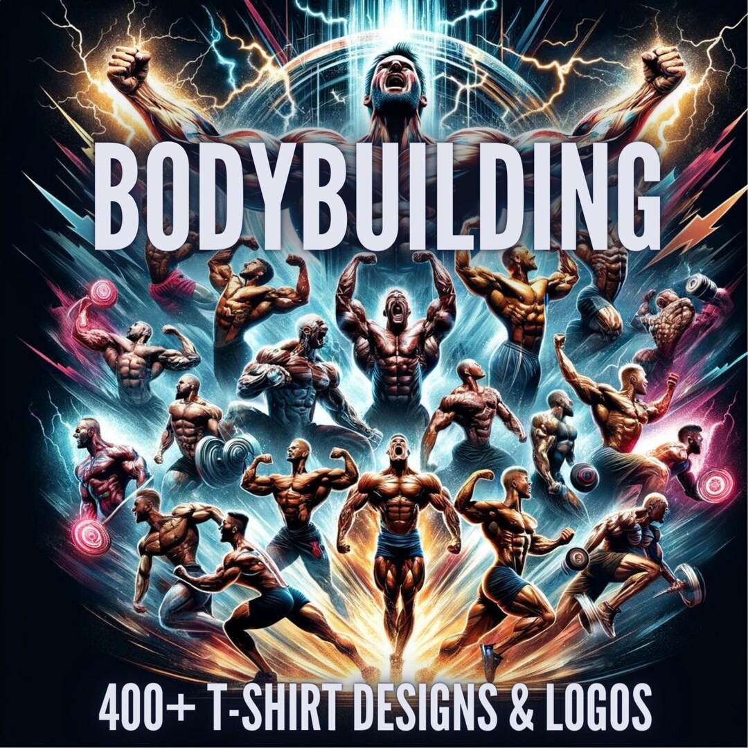 500 Bodybuilding T-shirt Designs & Logos Instant Download Svg Png Eps ...