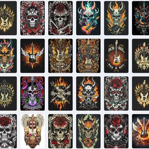1,000 Rockerz T-shirt & Logo Designs Vol. 1 Mega Bundle Rock Metal Band ...