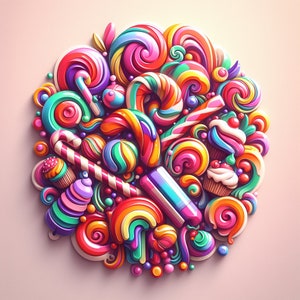 50 Candy Core Logo Designs Instant Download Free Commercial Use Jpg ...