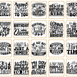 5,000 Happy Birthday Mega Bundle Birthday T-shirts SVG Love Tees SVG ...