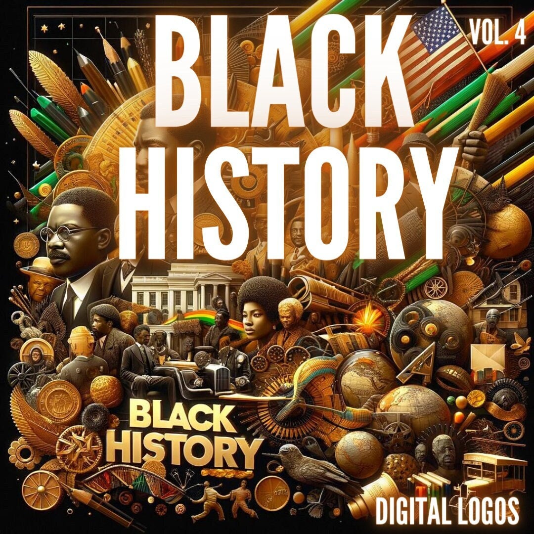 320 Black History Logo Designs Vol. 4 Free Commercial Use Instant ...