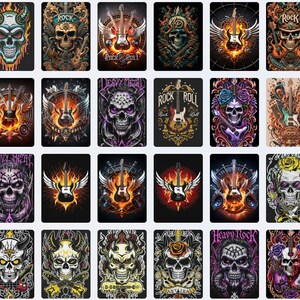 1,000 Rockerz T-shirt & Logo Designs Vol. 1 Mega Bundle Rock Metal Band ...