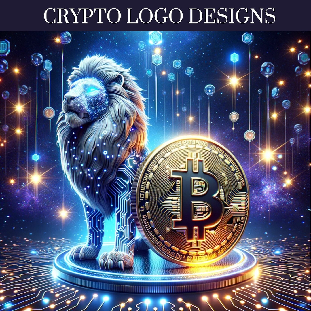 50 Crypto Business Logo Designs PNG Bundle Free Commercial Use Instant ...
