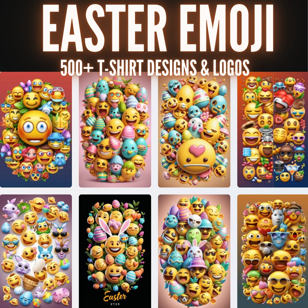 500 Easter Emoji Mega Bundle Emoji Designs Svg Png Eps Dfx Instant ...