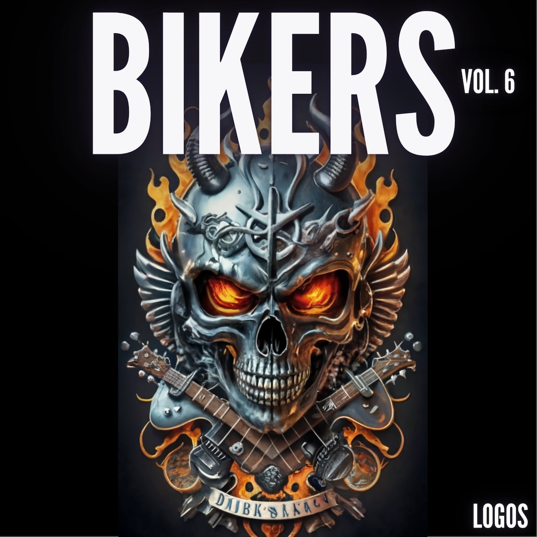 40 Bikers Logos Vol. 6 Instant Download Motorcycle Clipart and Logos ...