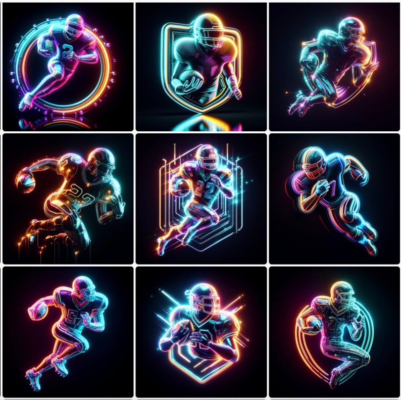 100 Football Logo Designs Bundle Free Commercial Use - Etsy