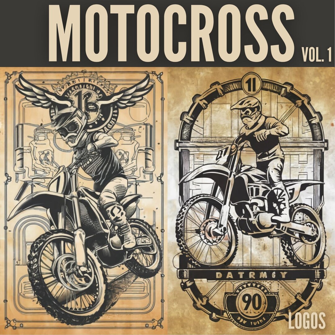 40 Motocross Logos Vol 1 Instant Download Motocross Logos PNG ...