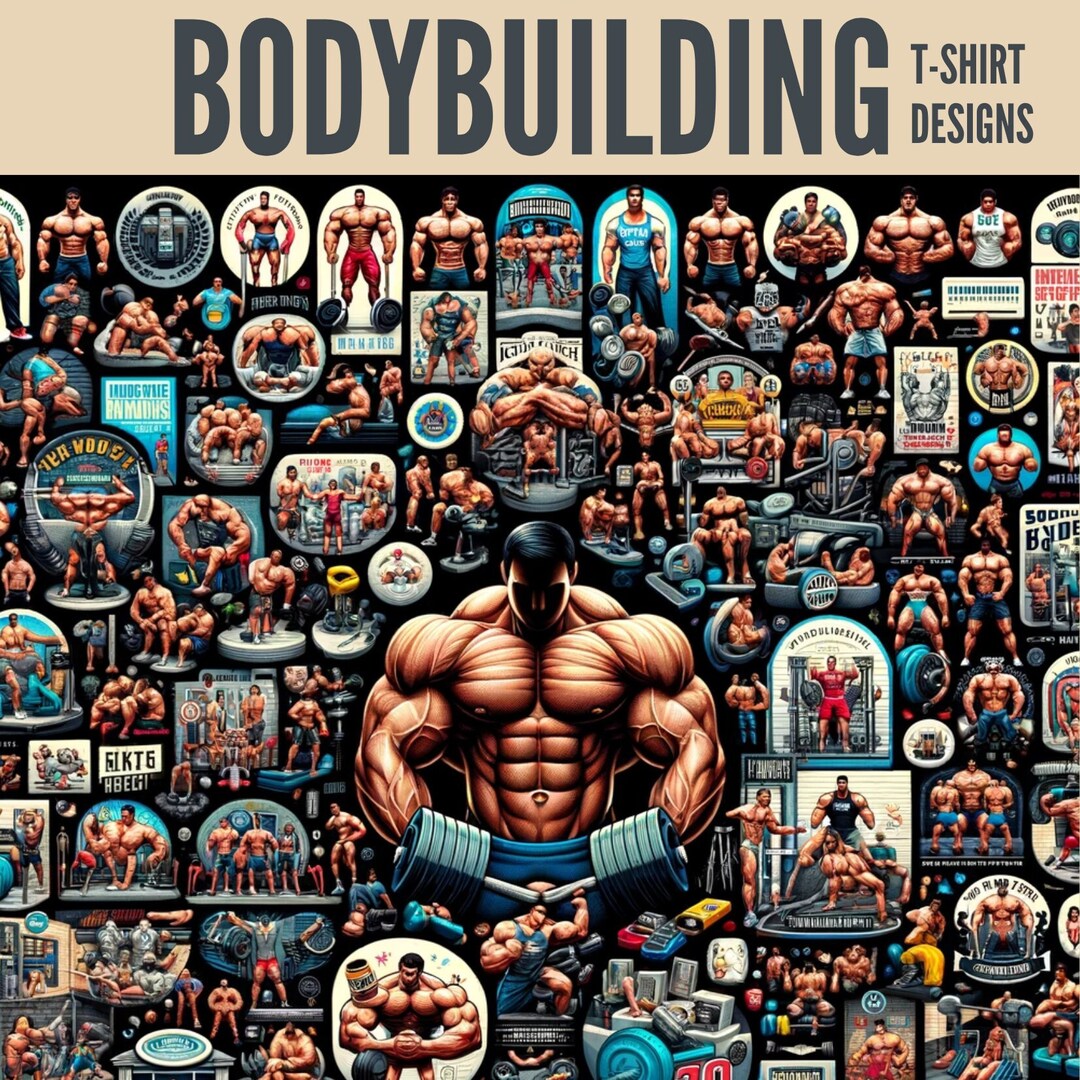 500 Bodybuilding T-shirt Designs Instant Download Svg Png Eps Jpg ...