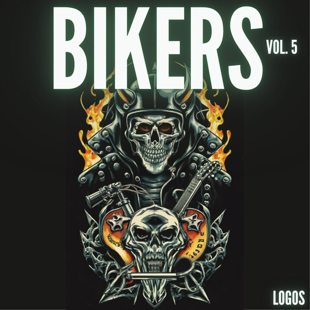 50 Bikers Logos Vol. 5 Instant Download Motorcycle Clipart and Logos ...