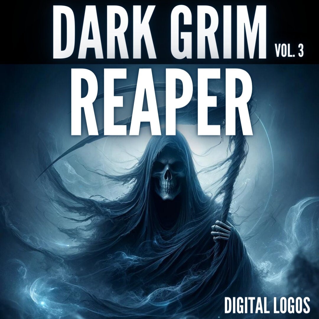 90 Dark Reaper Logos Vol. 3 Instant Download PNG Format Free Commercial ...