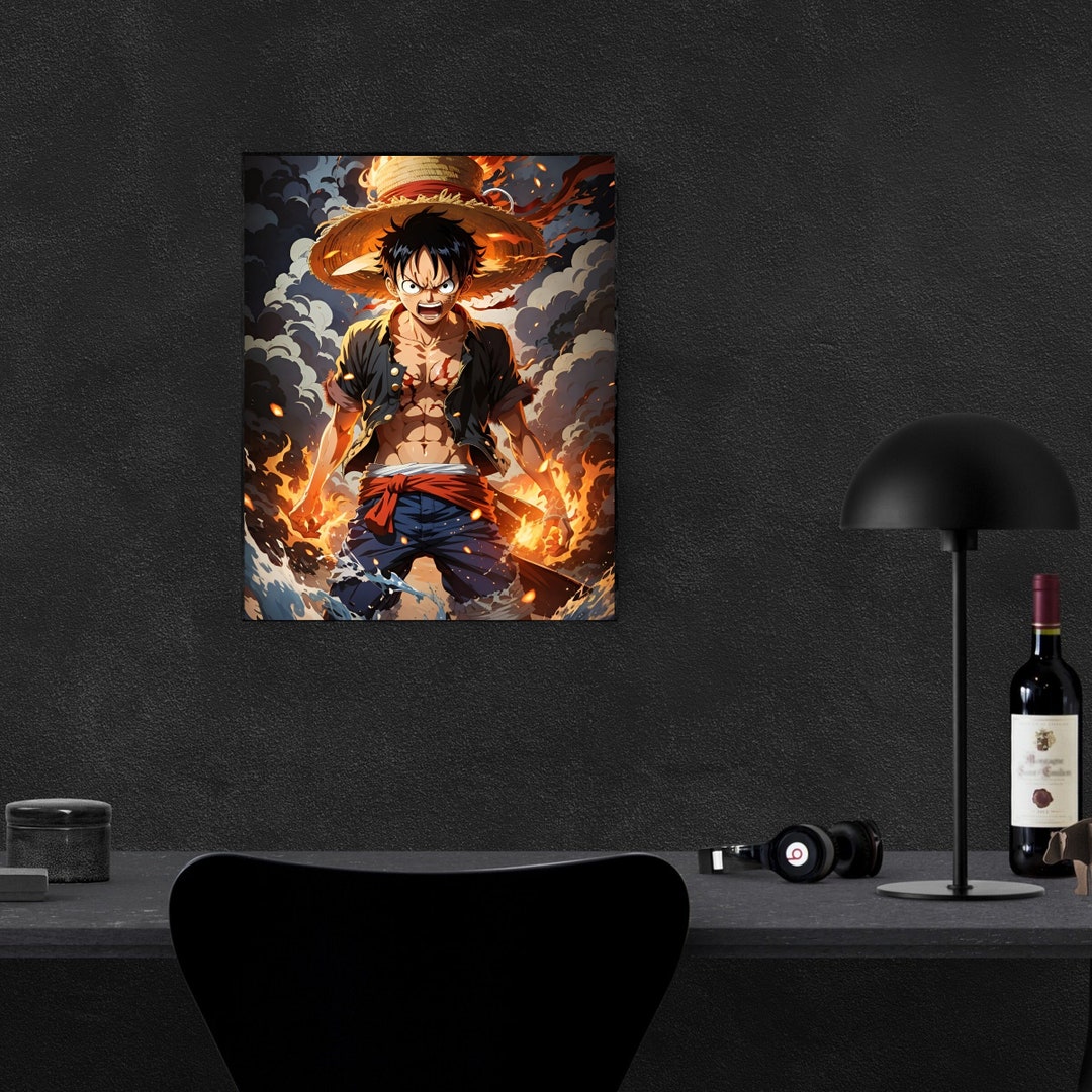 Luffy Fan Art One Piece Character Portrait Instant Download Monkey D ...