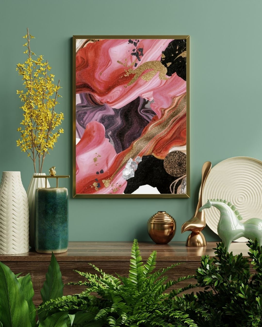 Maximalist Printable Art, Eclectic Digital Wall Decor, Abstract Art ...