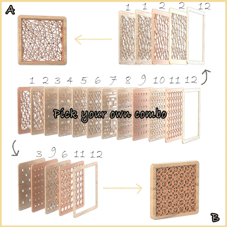 Laser Cut Bundle - Layered Svg Frames Wood - Laser Cut Plans - DIY ...