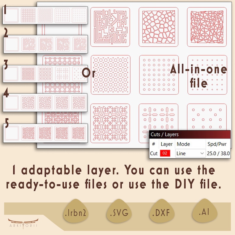 Laser Cut Bundle - Layered Svg Frames Wood - Laser Cut Plans - DIY ...