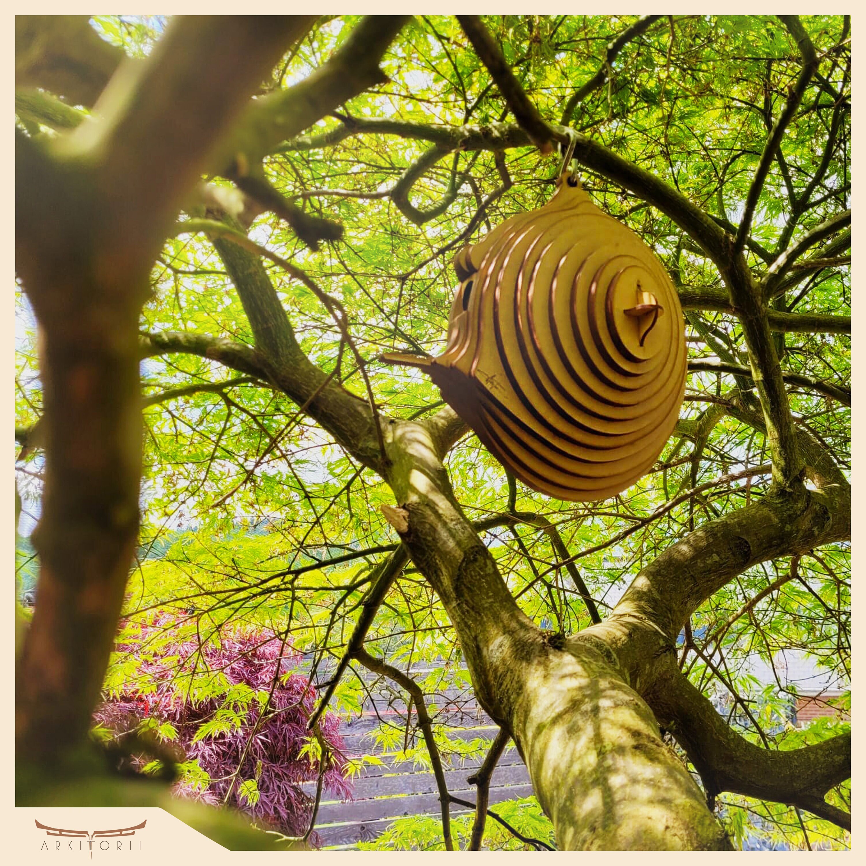 Laser Cut BIRD HOUSE Plans CNC Files for Wood Parametric Design ...