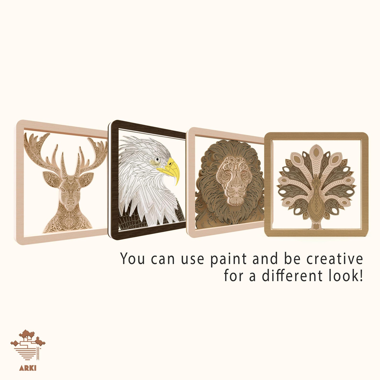 Laser Cut Bundle - 20 Animal Frames - Multilayer Svg - Lightburn ...