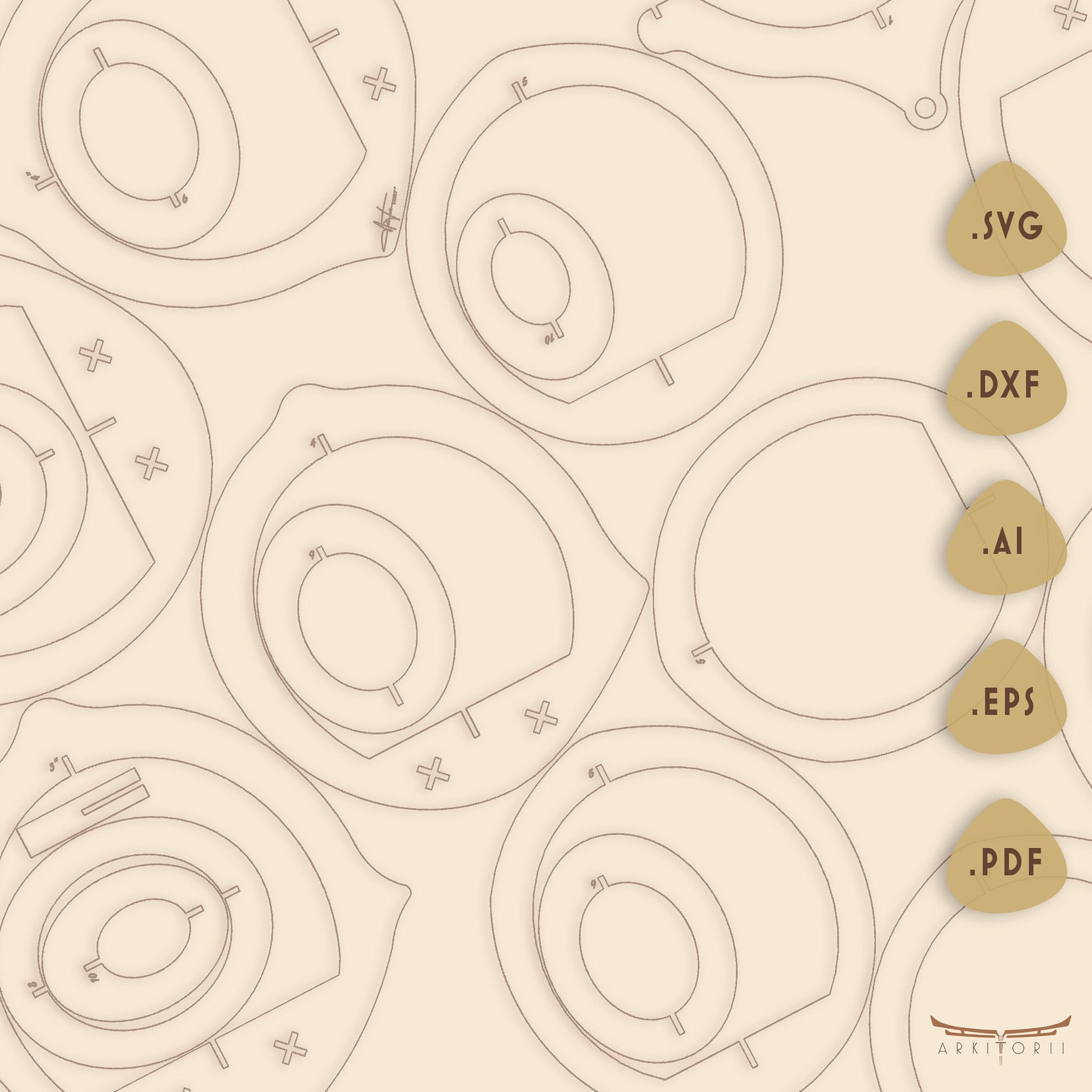 Laser Cut BIRD HOUSE Plans CNC Files for Wood Parametric Design ...