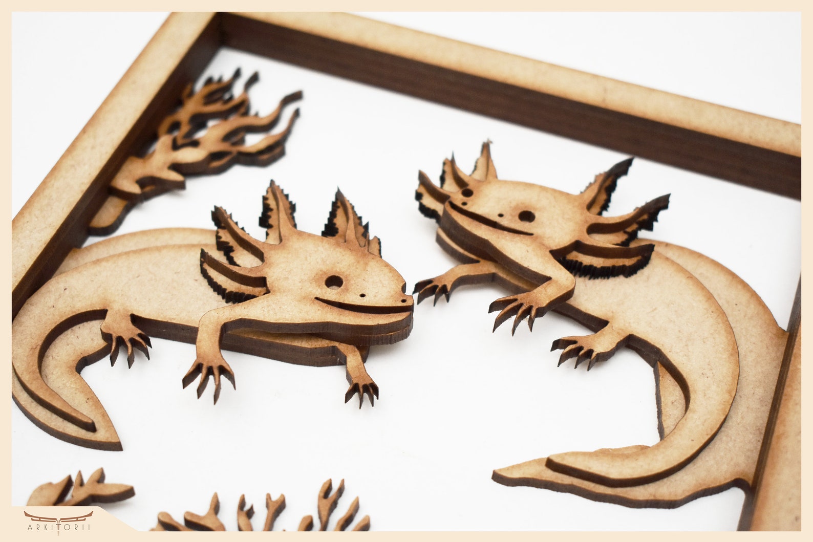 Laser Cut Plans - Axolotl Frame - Multilayer Artwork - Lightburn ...