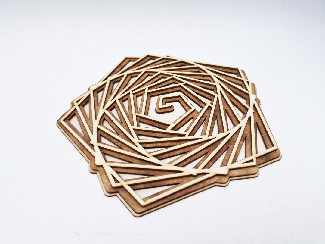 Laser Cut Plans - Parametric Layered Mandala Svg Wood - Digital ...