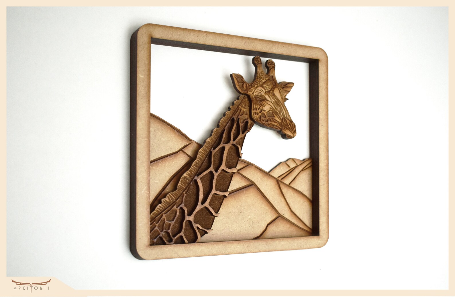 Laser Cut Plans - Giraffe Frame - Lightburn - Multilayer Artwork ...