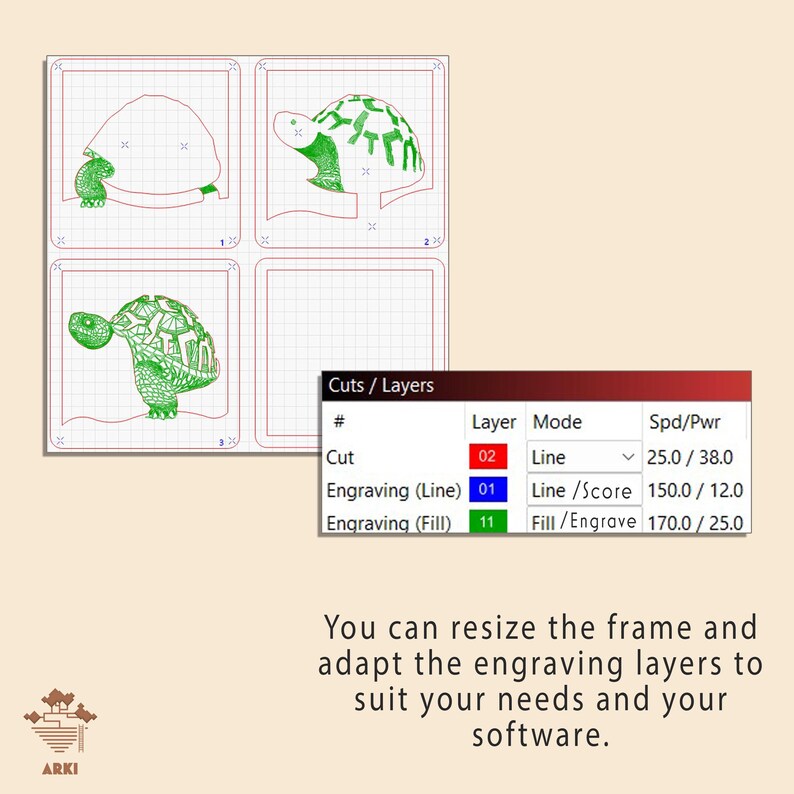 Laser Cut Bundle - 20 Animal Frames - Multilayer Svg - Lightburn ...