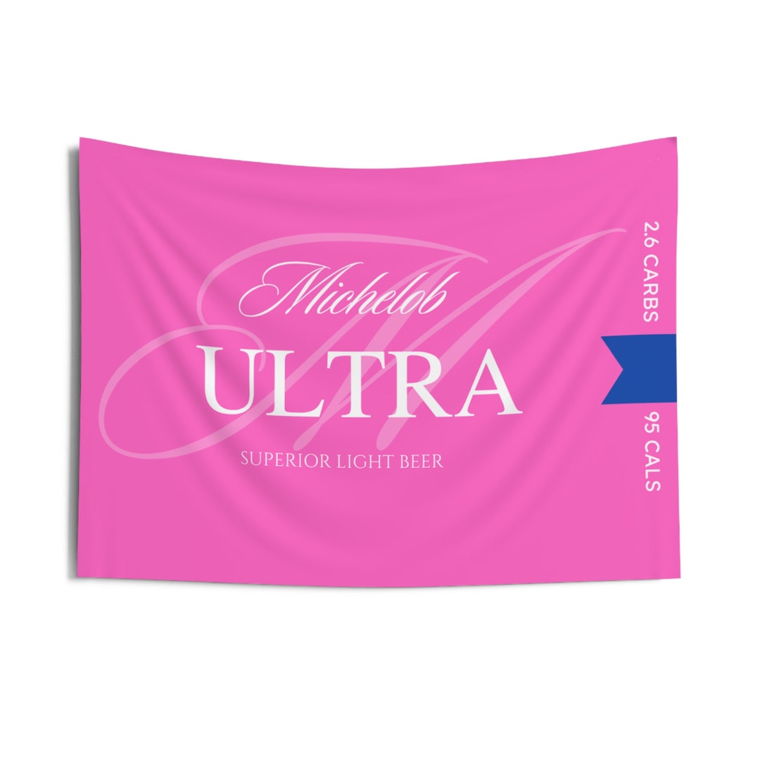 Michelob Ultra Pink Tapestry - Etsy