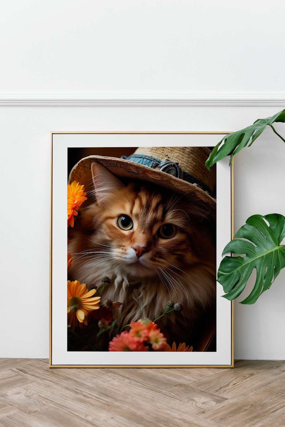 Cat Artwork Digital Poster Funny Cat Photo Wall Art Instant Download - Etsy
