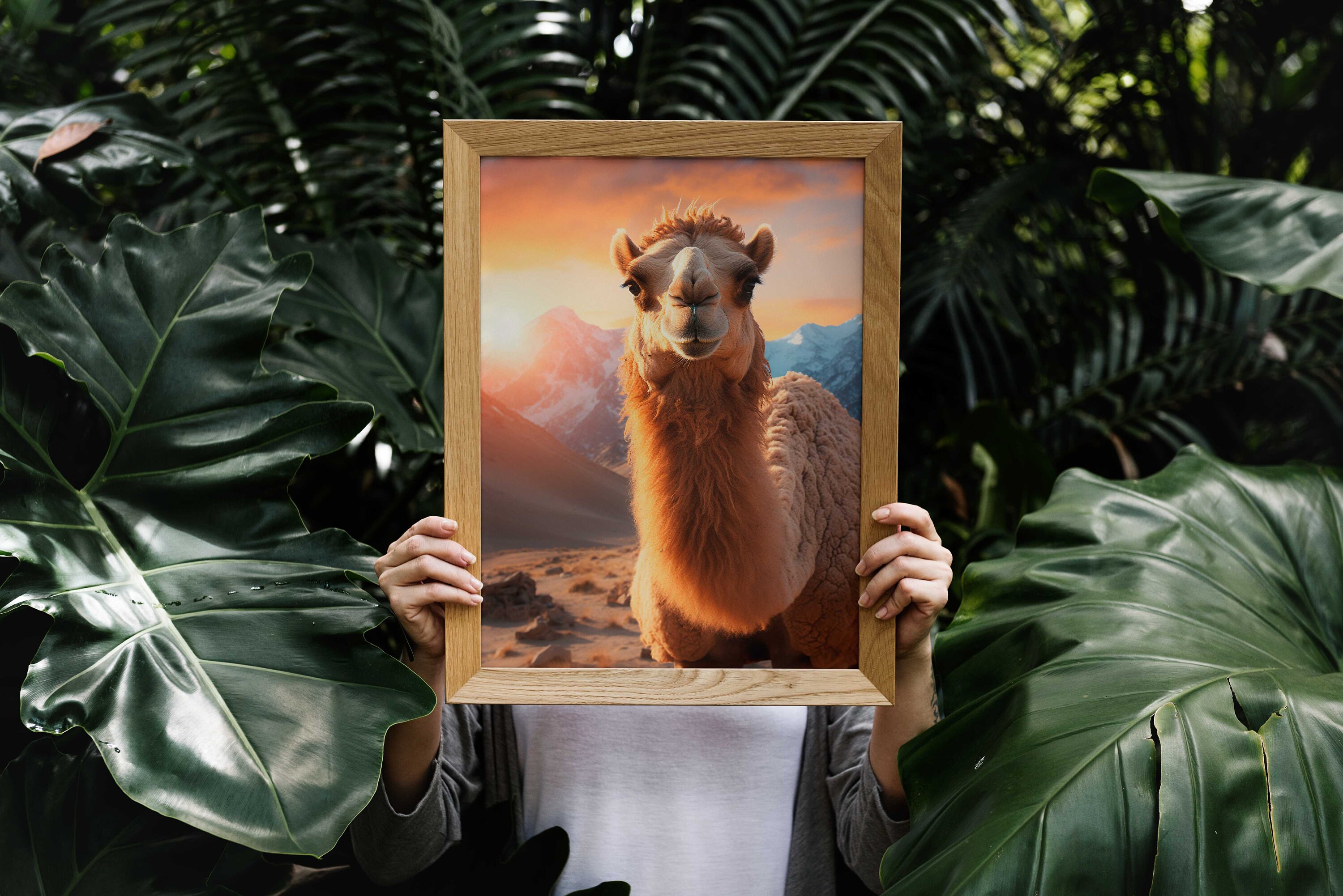 Digital Camel Art Golden Hour | Printable Poster | Home Decor | Instant ...