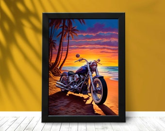 Old Timer Cartoon Art Digital Poster Vibrant Old Timer Photo City Wall ...