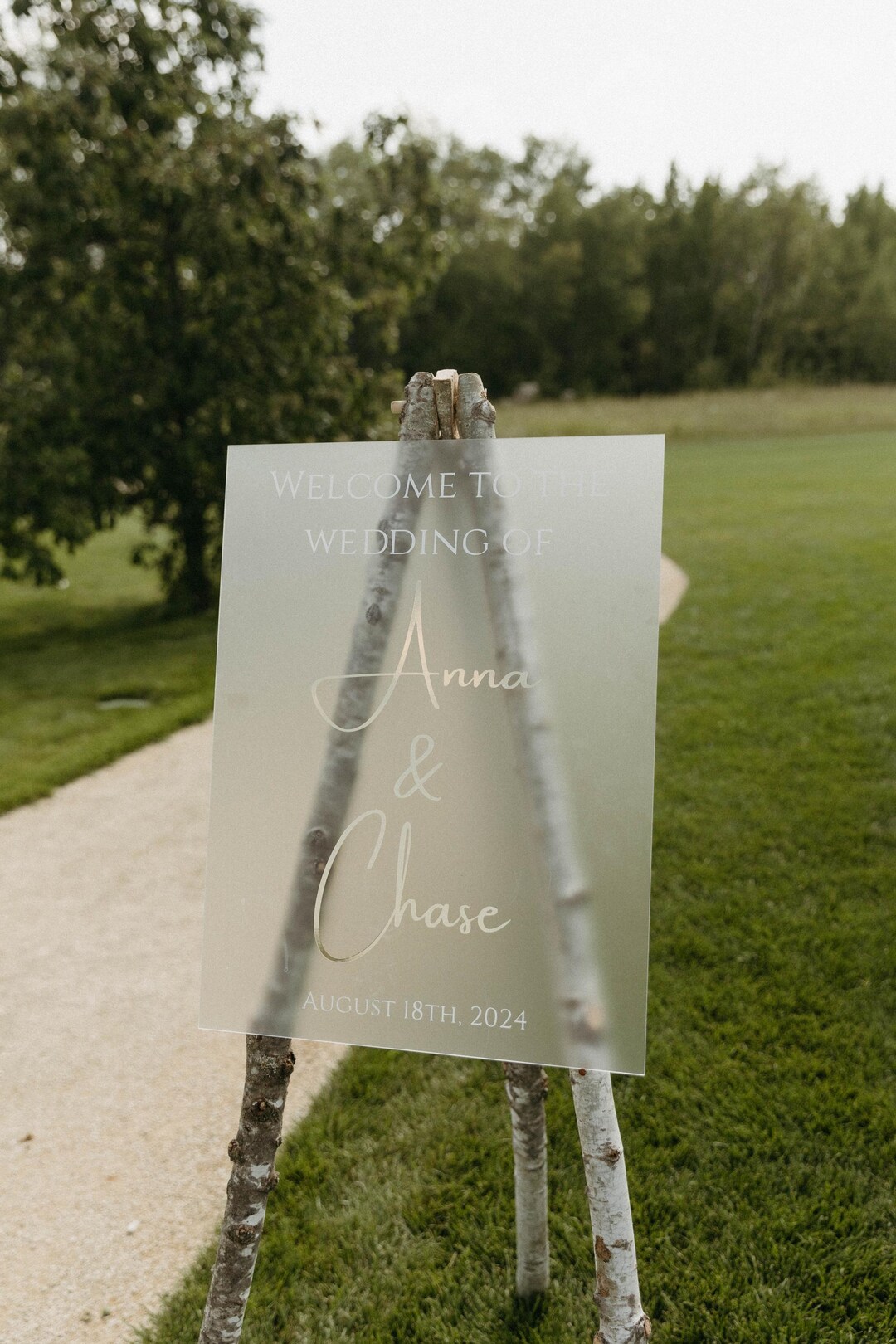 Acrylic Welcome Wedding Sign| Wedding Signage| Custom Acrylic Wedding ...