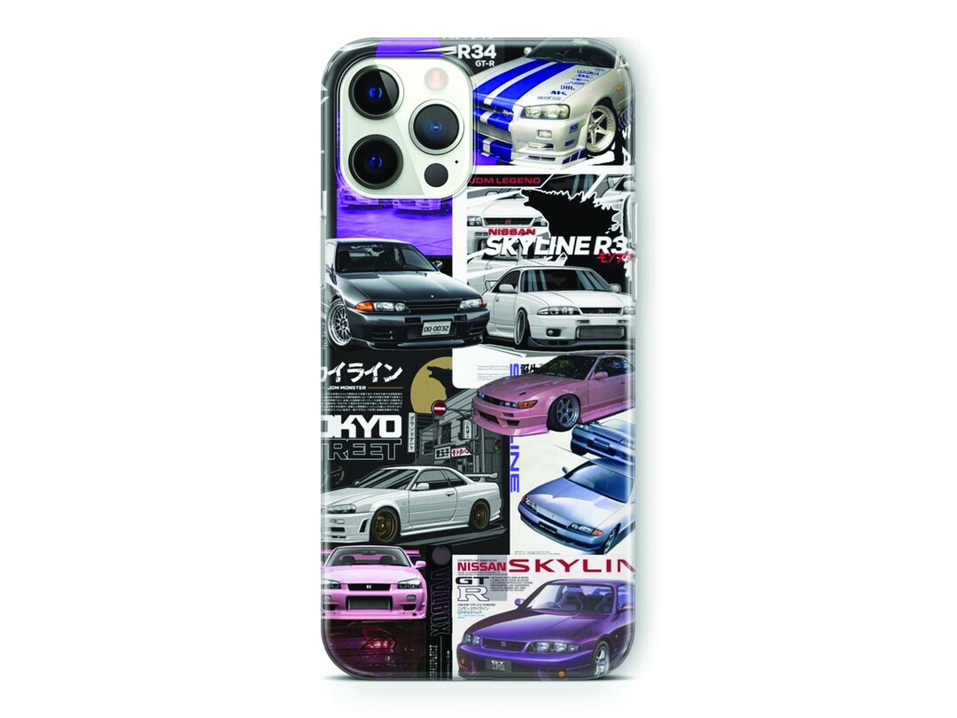 JDM Skyline Phone Case - Iconic Nissan R32, R33, R34 GT-R Tokyo Street ...