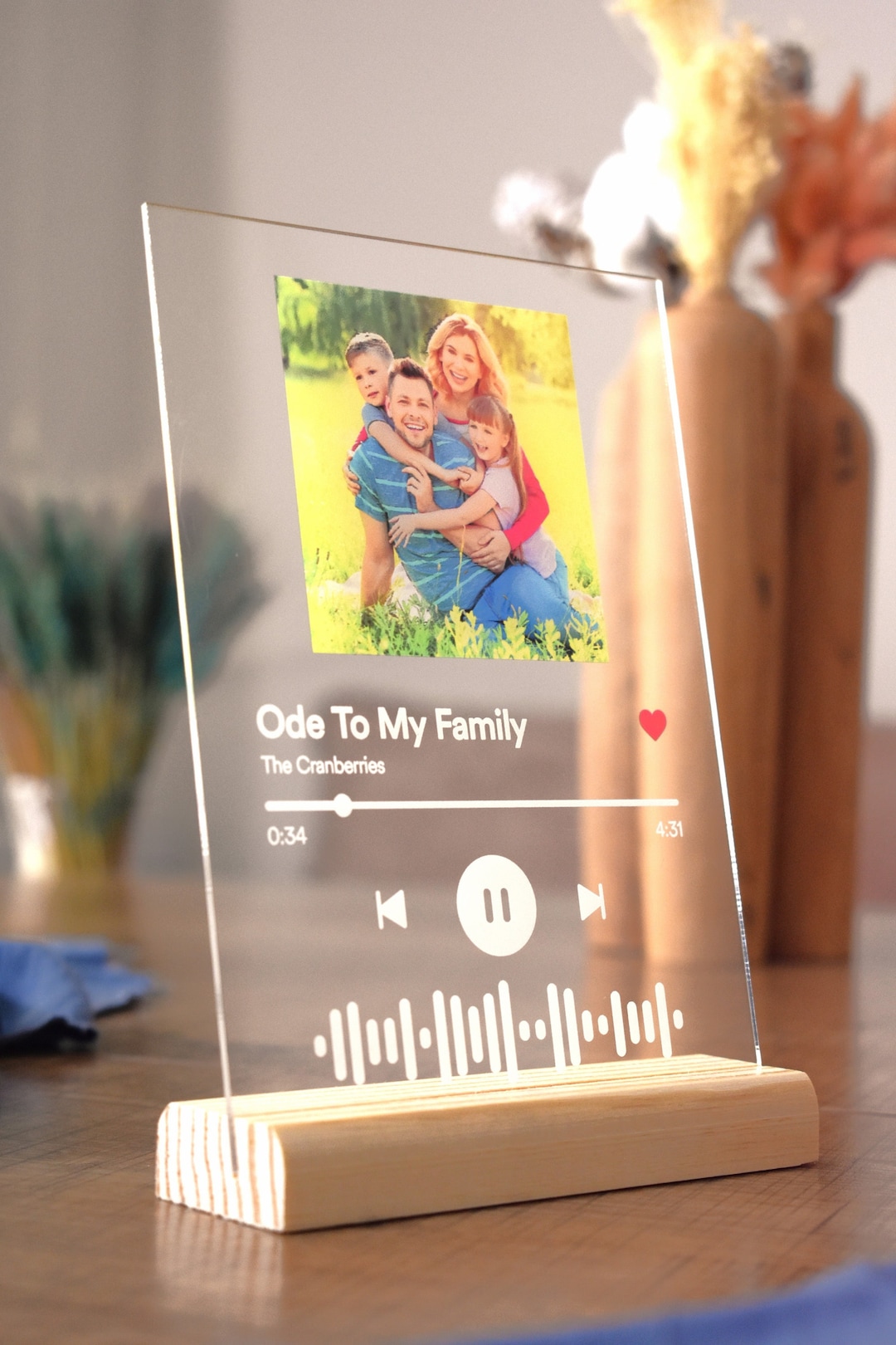 Custom Spotify Music Plaque Personalized Family Gift 1st - Etsy