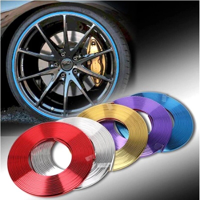 8m/roll Rim Blades Car Vehicle Color Wheel Rims Protectors - Etsy