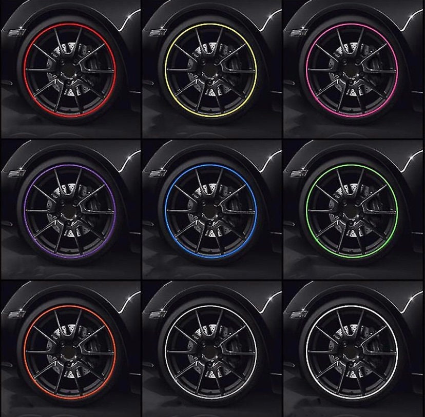 8m/roll Rim Blades Car Vehicle Color Wheel Rims Protectors - Etsy