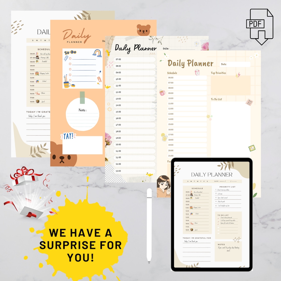 Digital Daily Planner, Goodnotes Template, iPad Planner, Digital ...