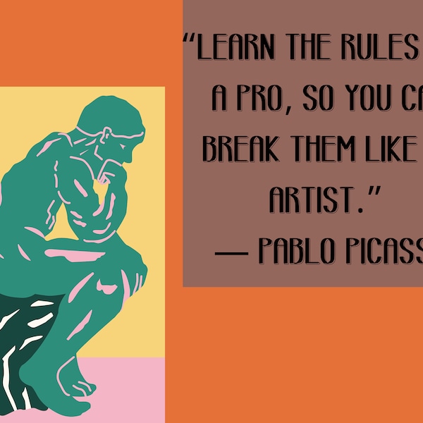 Picasso Quote - Etsy