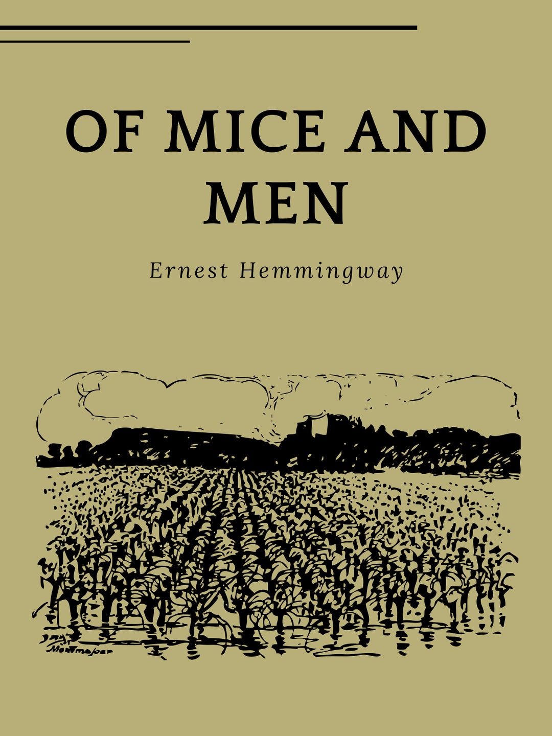 Hemingway Poster - Digital Download - of Mice and Men - Etsy