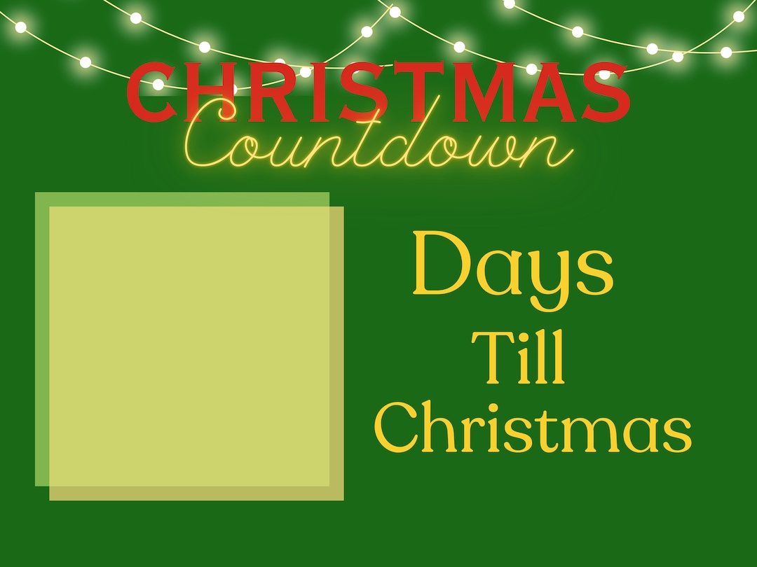 Christmas Countdown Poster - Digital Download - Classroom Decor - Etsy